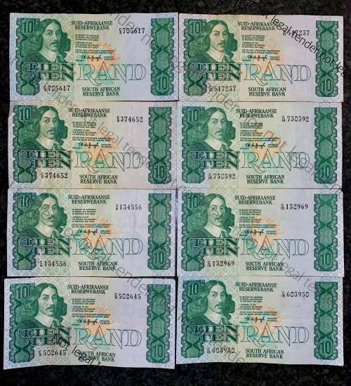 TW de Jongh - TW DE JONGH R10 -C3, C5, C6, C9, C10, C14, C15 & C16- 4TH ISSUE 1978 (1 BID TAKES ...